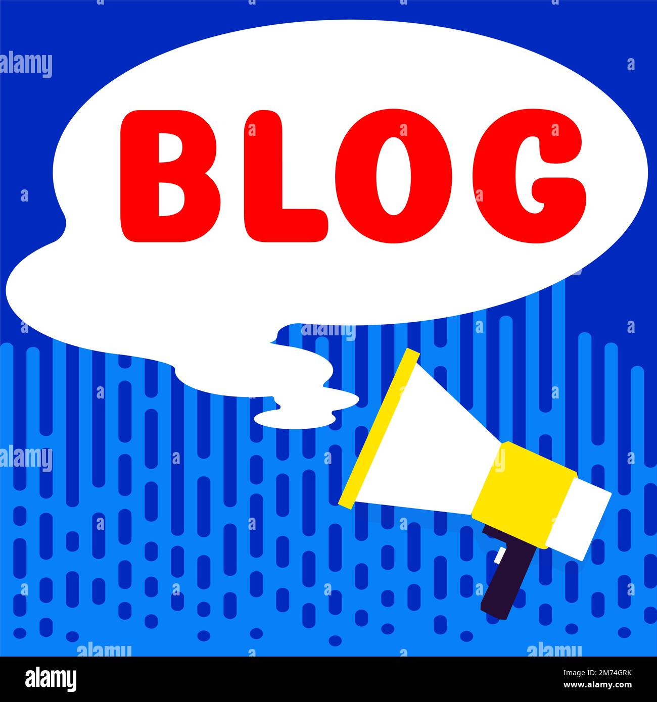 Sign displaying Blog. Internet Concept A regularly updated website web page written in ...