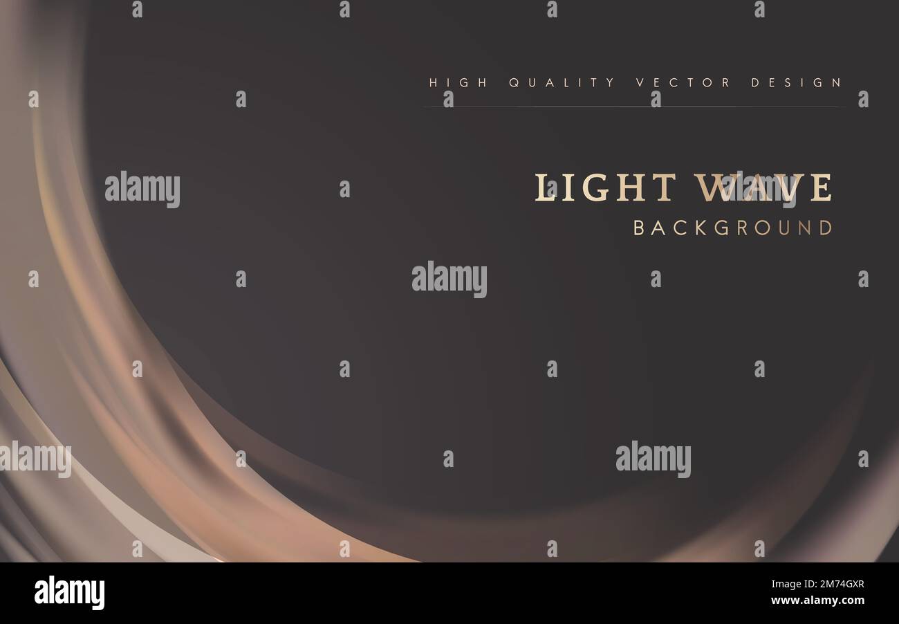 Brown light wave border background Stock Vector Image & Art - Alamy