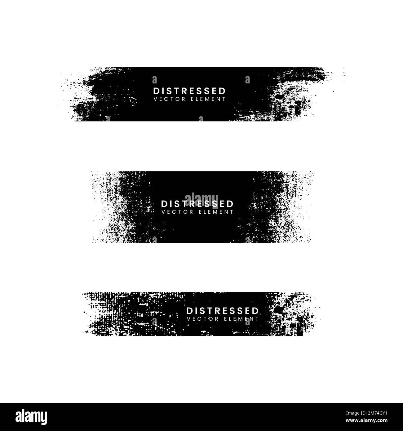Grunge black distressed textured badges vector set Stock Vector Image ...