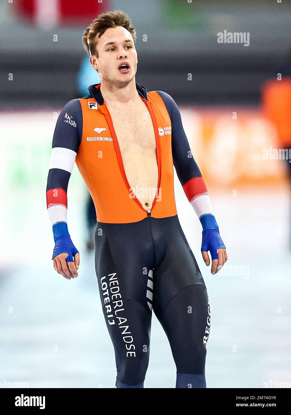 HAMAR - Marcel Bosker (NED) in the men's 5000 meters all-around during ...