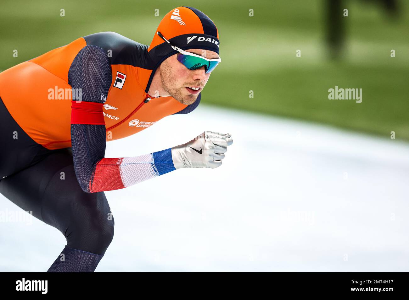 HAMAR - Patrick Roest (NED) in the men's 5000 meters all-around during ...