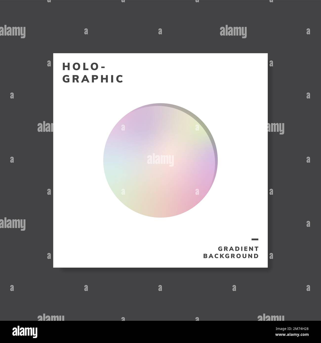 Colorful holographic gradient background design sample Stock Vector ...