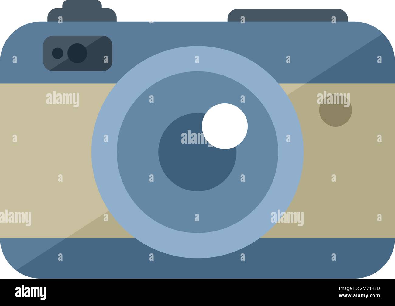 Camera icon flat vector. Interview crew. Media reporter isolated Stock ...