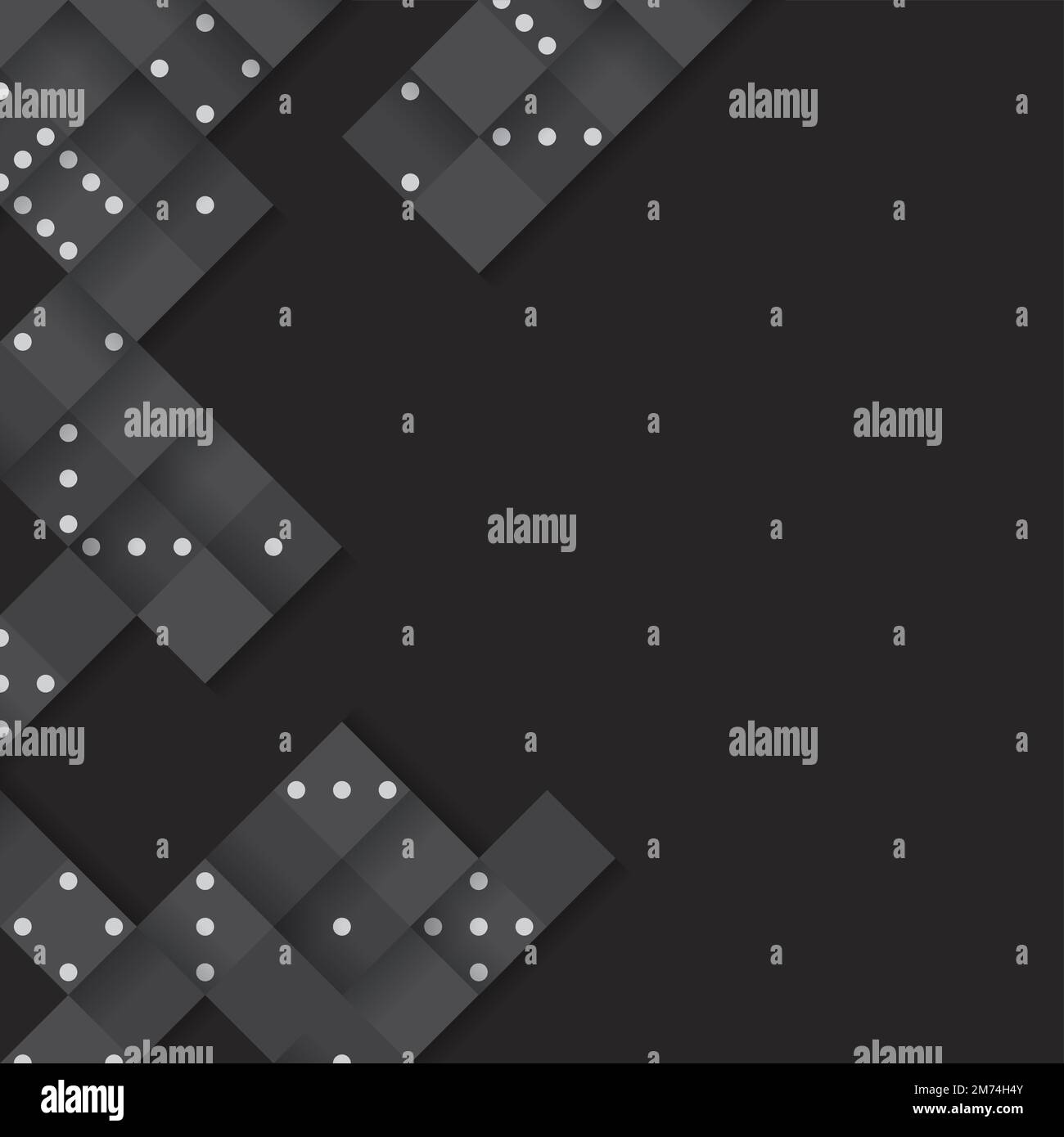 Black blocks frame on blank black background vector Stock Vector Image ...