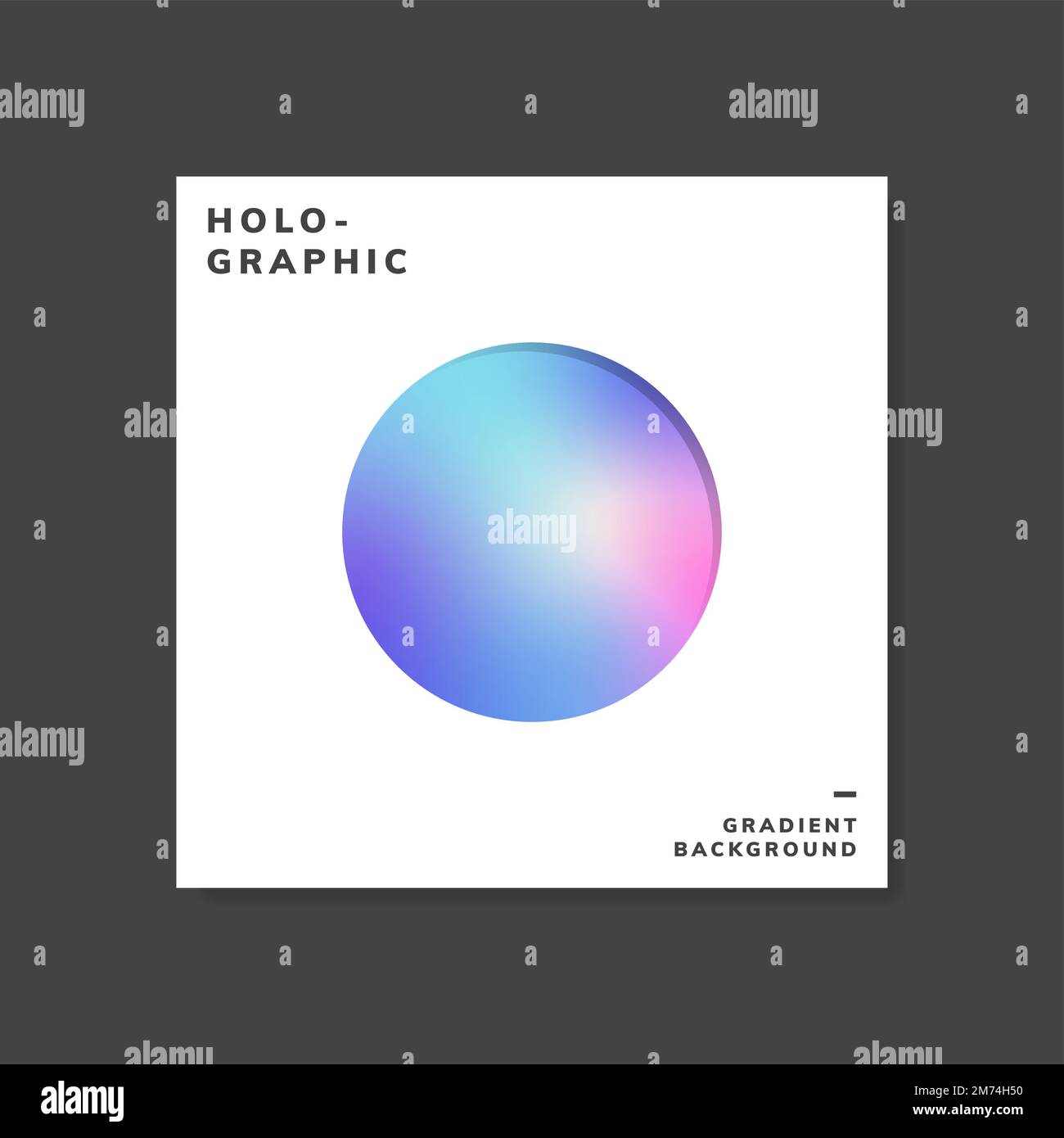 Colorful holographic gradient background design sample Stock Vector ...
