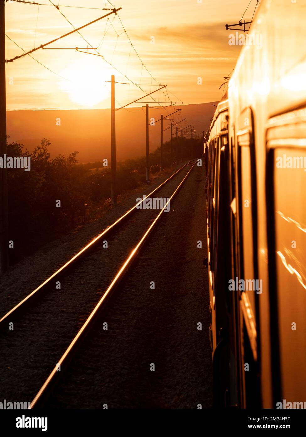 Vertical shot train tracks from hi-res stock photography and images - Alamy