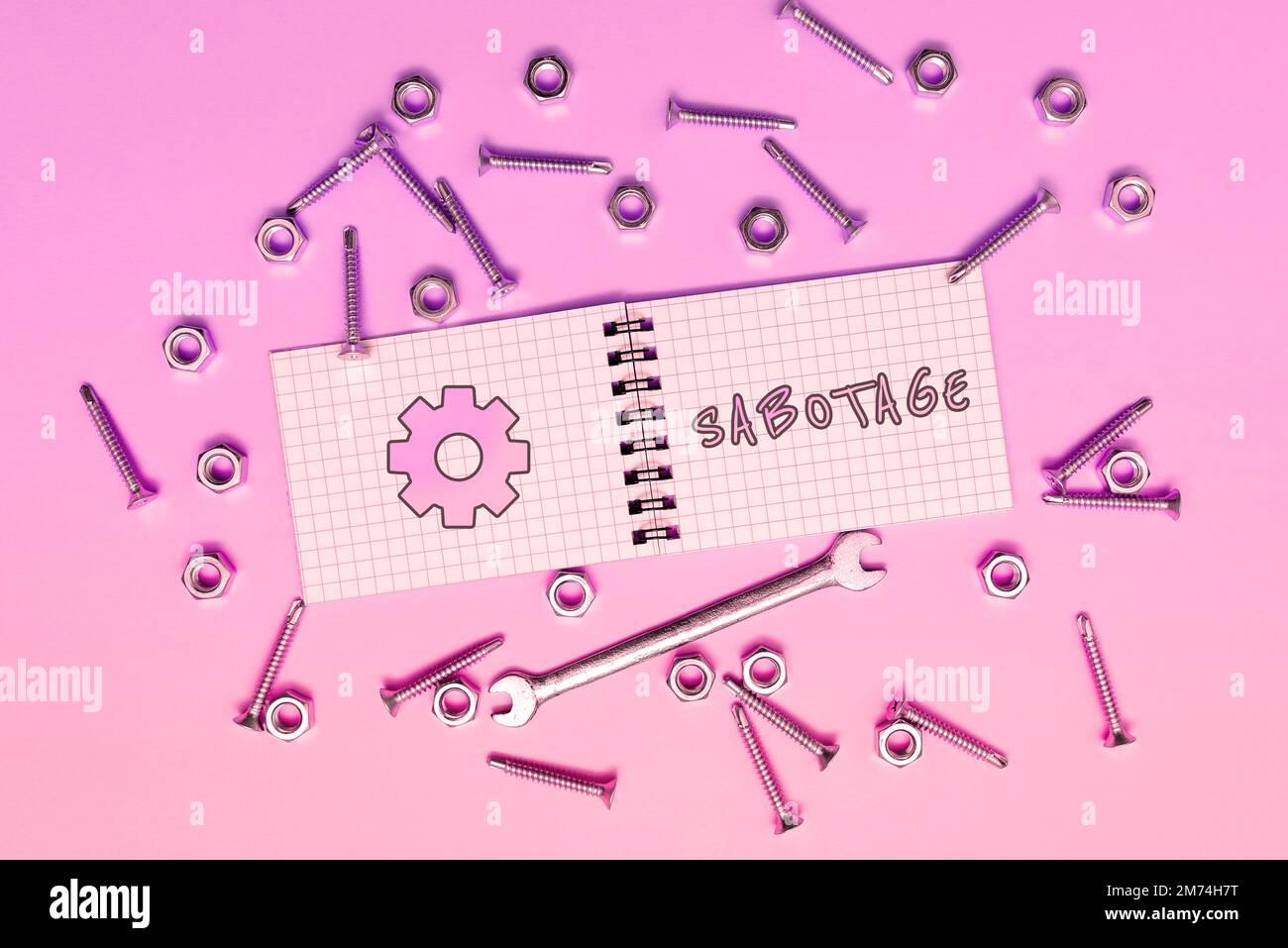 Text showing inspiration Sabotage. Internet Concept destruction of an ...