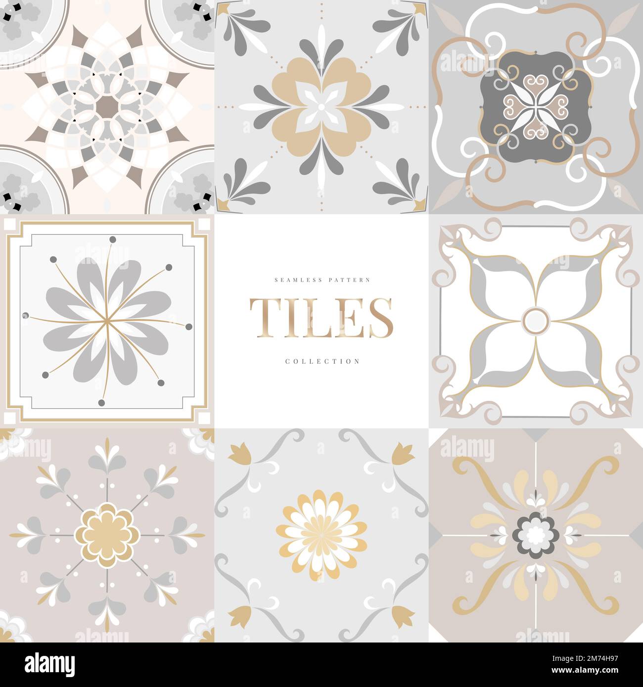 Seamless pattern tiles vector collection Stock Vector Image & Art - Alamy