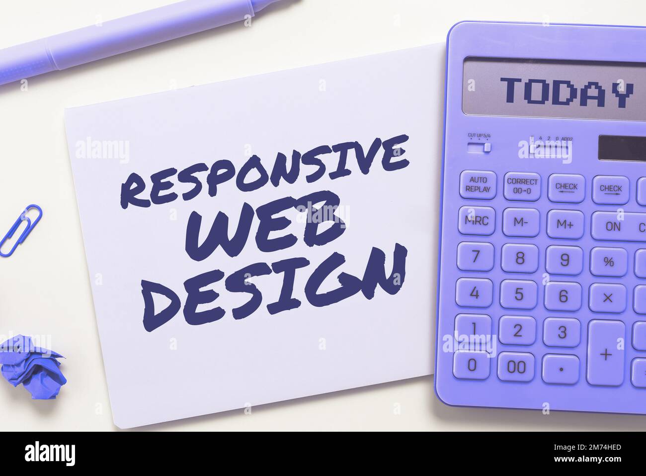 Conceptual display Responsive Web Design. Business concept web page ...