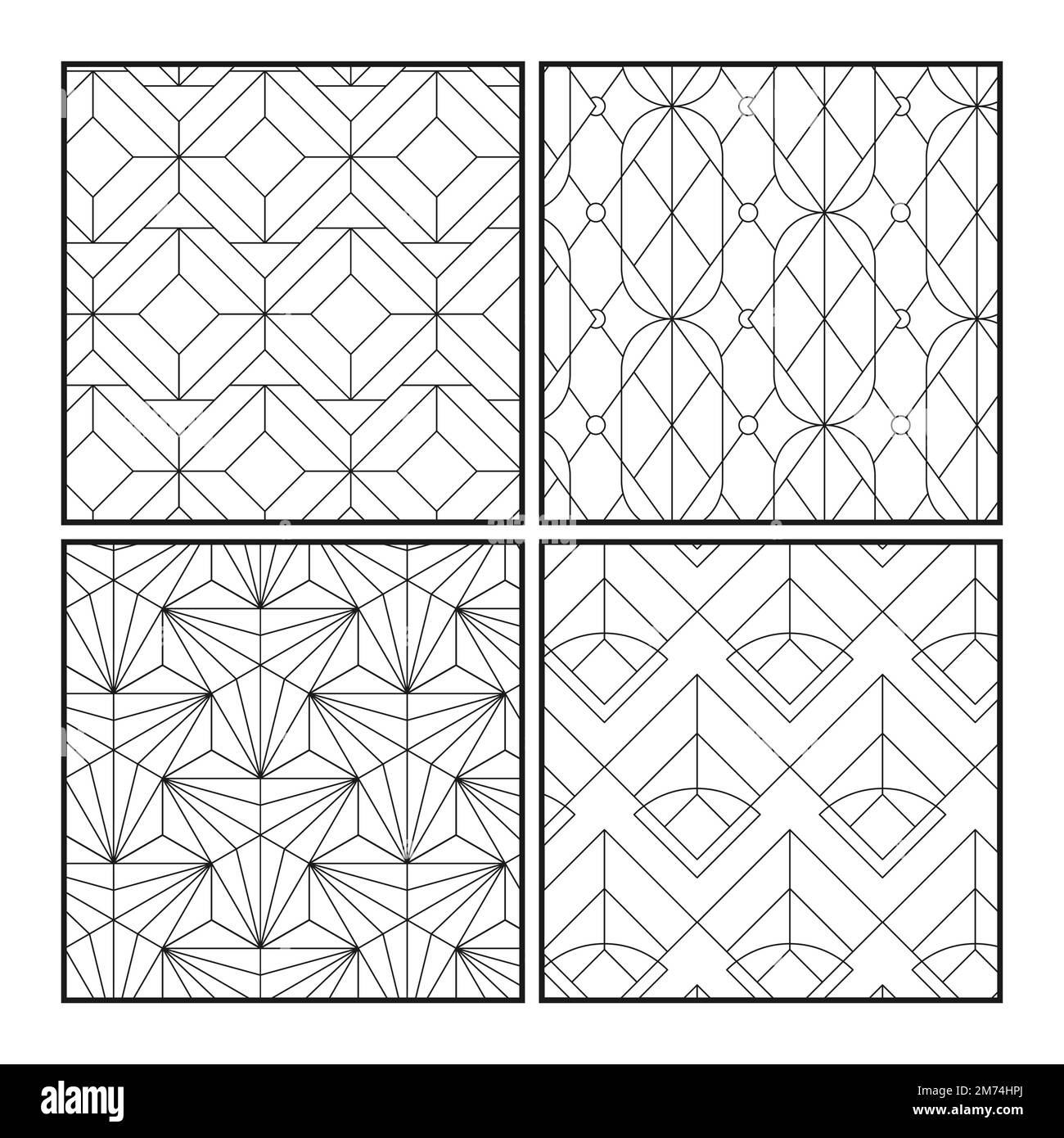 Seamless oval patterns Cut Out Stock Images & Pictures - Alamy