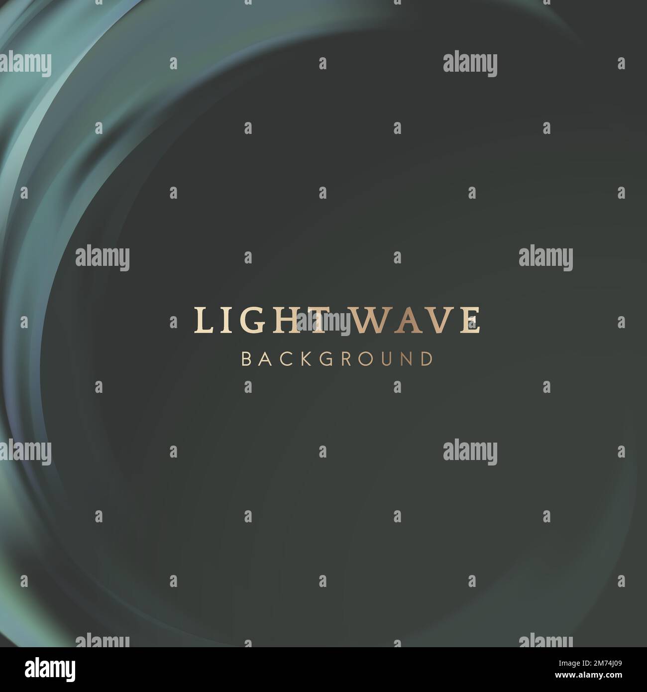 Green light wave border background Stock Vector Image & Art - Alamy