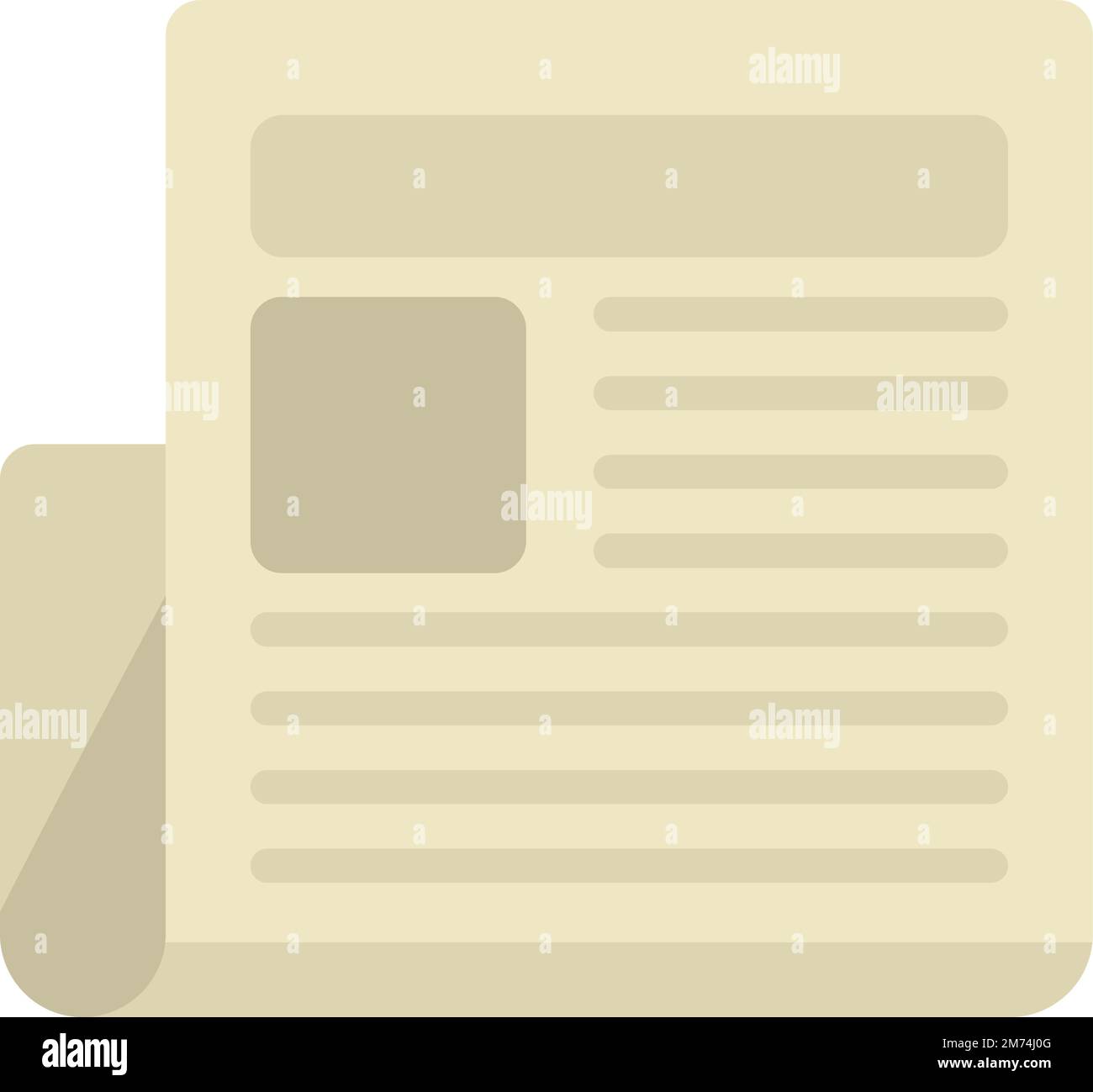 Newspaper icon flat vector. Camera press. Crew reporter isolated Stock ...