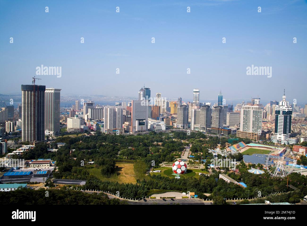 Bird's-eye view of Dalian Stock Photo - Alamy