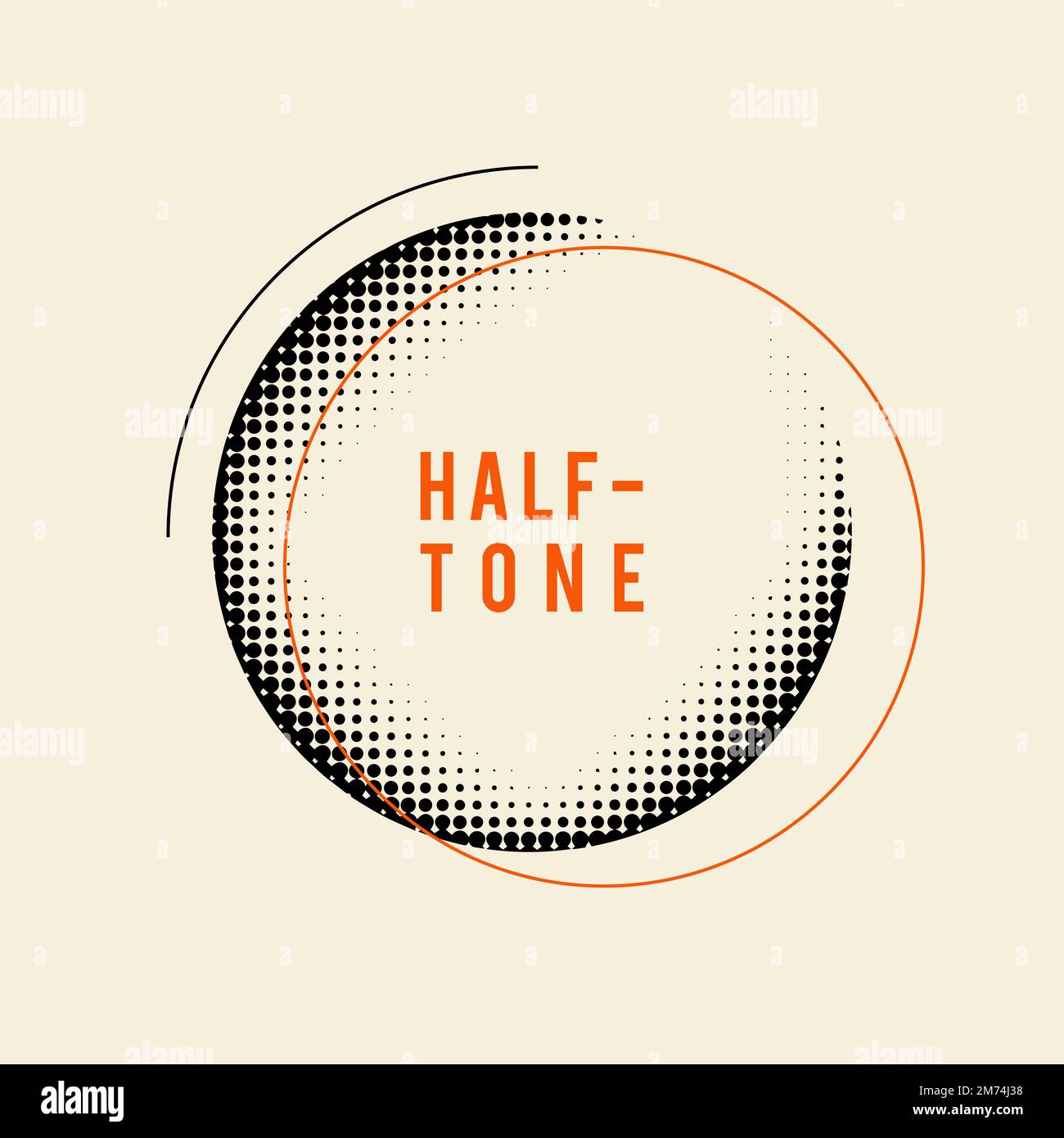 Black vintage halftone badge on beige background vector Stock Vector ...