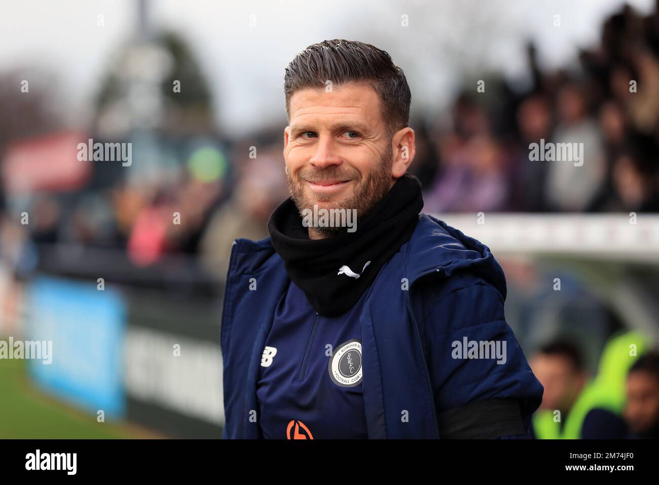 Boreham Wood manager Luke Garrard during the Emirates FA Cup third ...