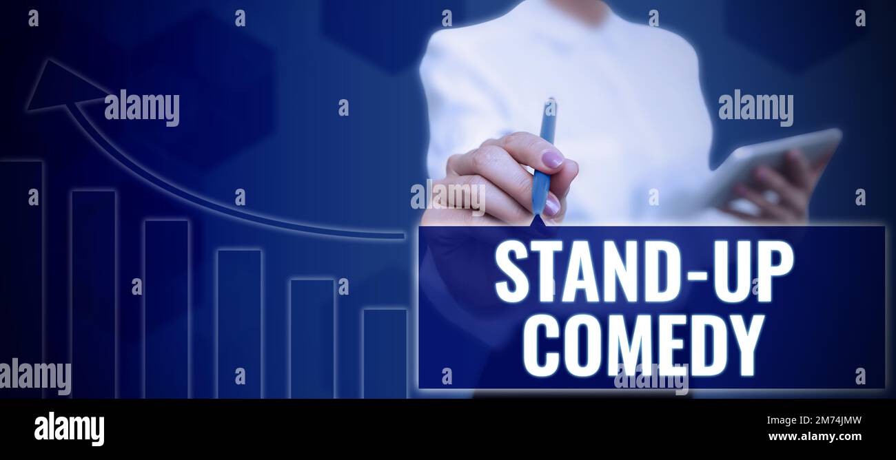 Conceptual caption Stand Up Comedy. Internet Concept Comedian ...