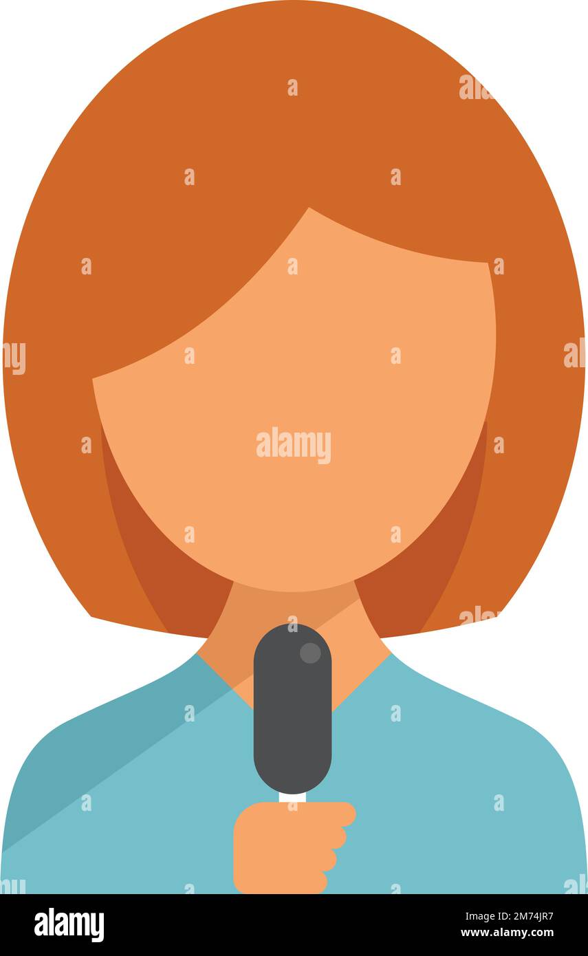 Tv journalist photograph Stock Vector Images - Alamy