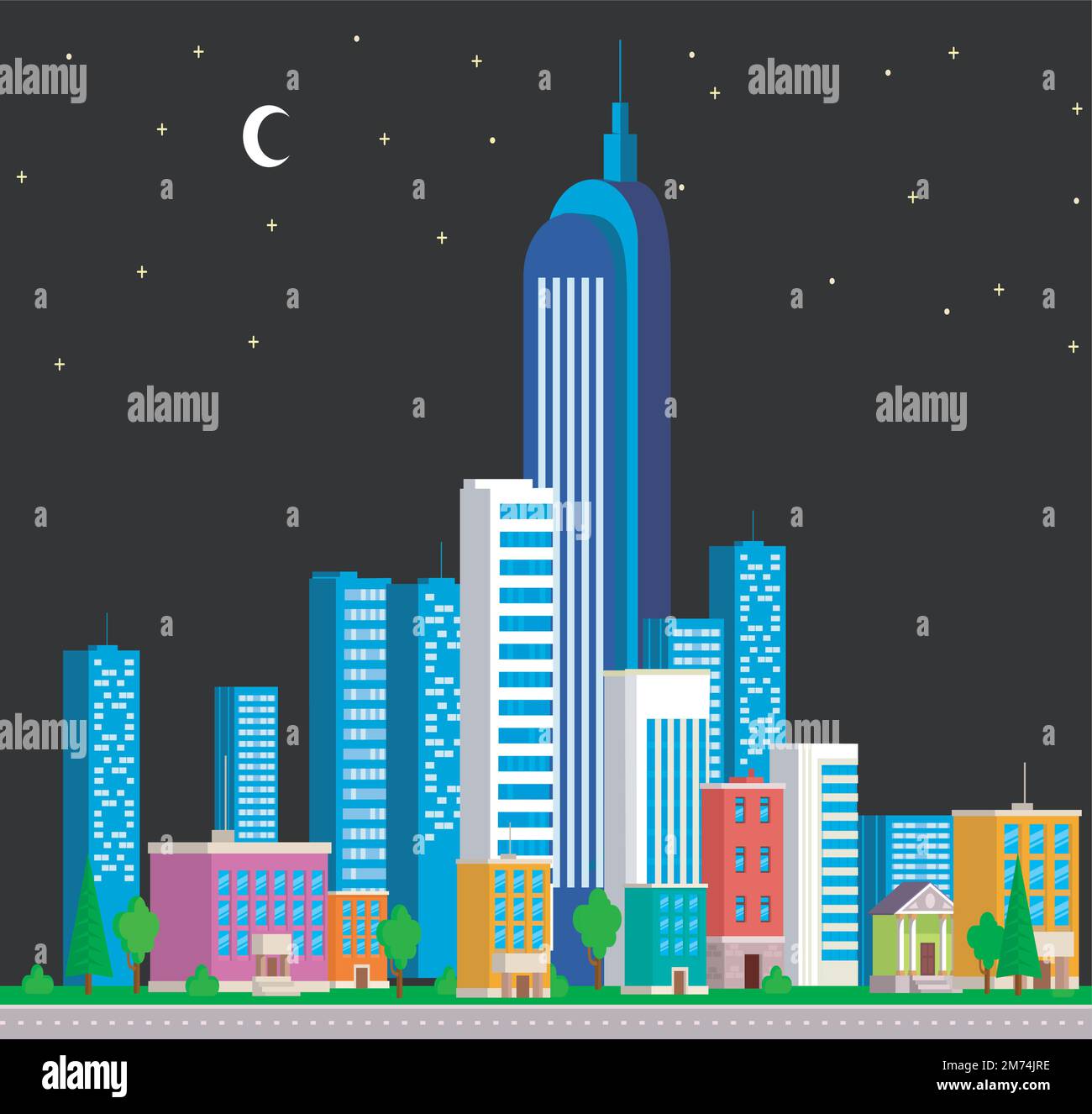 Cities and Famous Buildings in the Middle East. Skyline Middle East ...
