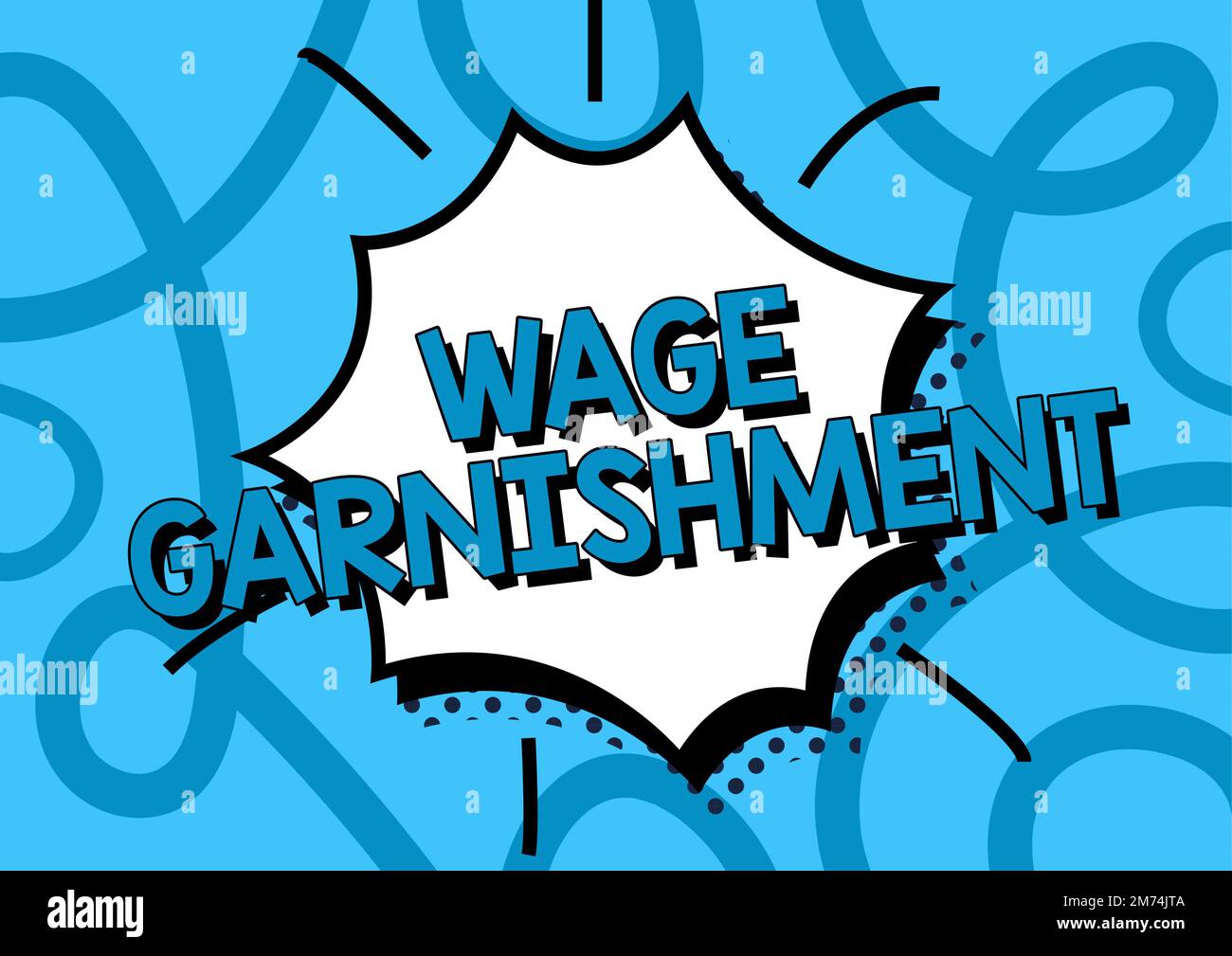 Sign displaying Wage Garnishment. Business idea Deducting money from ...