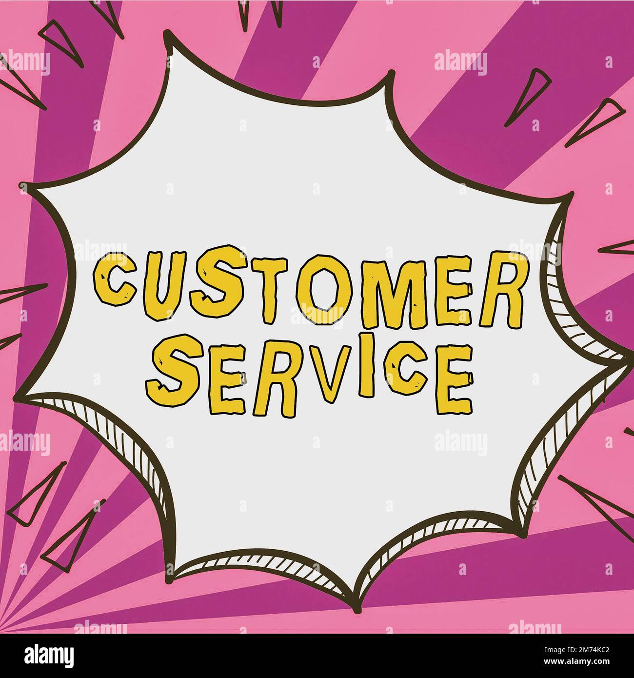 Inspiration showing sign Customer Service. Word Written on process of ...