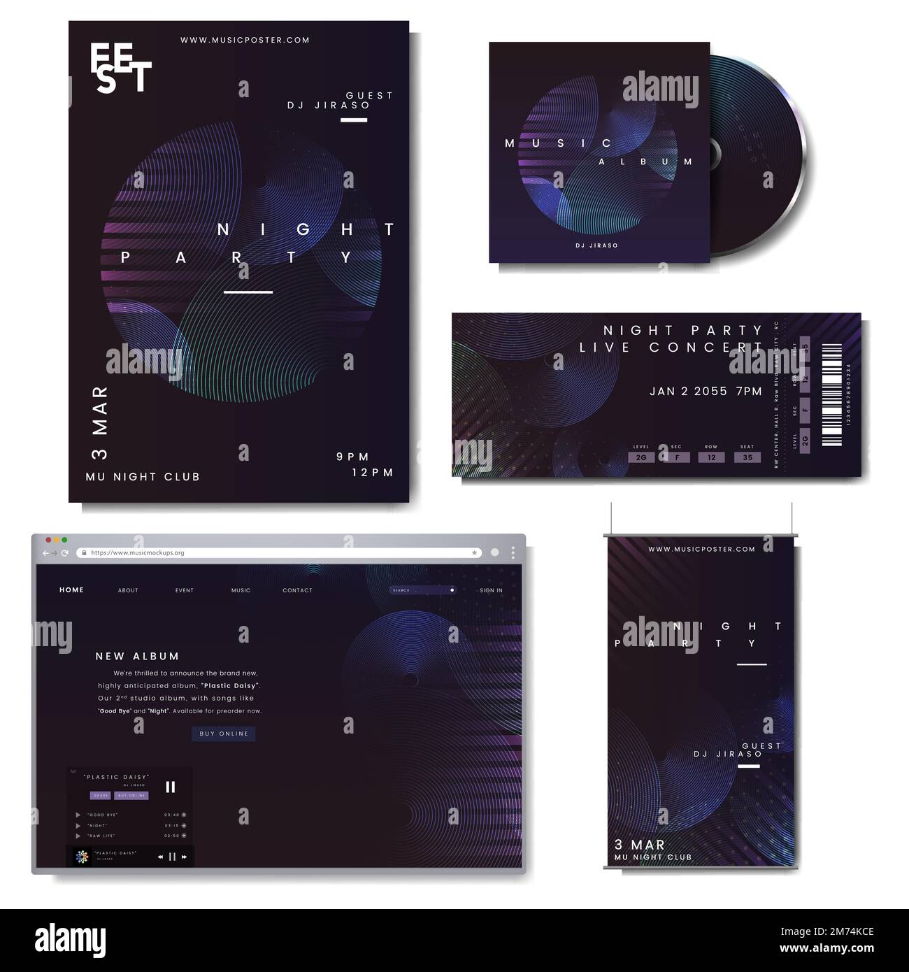 Night club music event Cut Out Stock Images & Pictures - Alamy