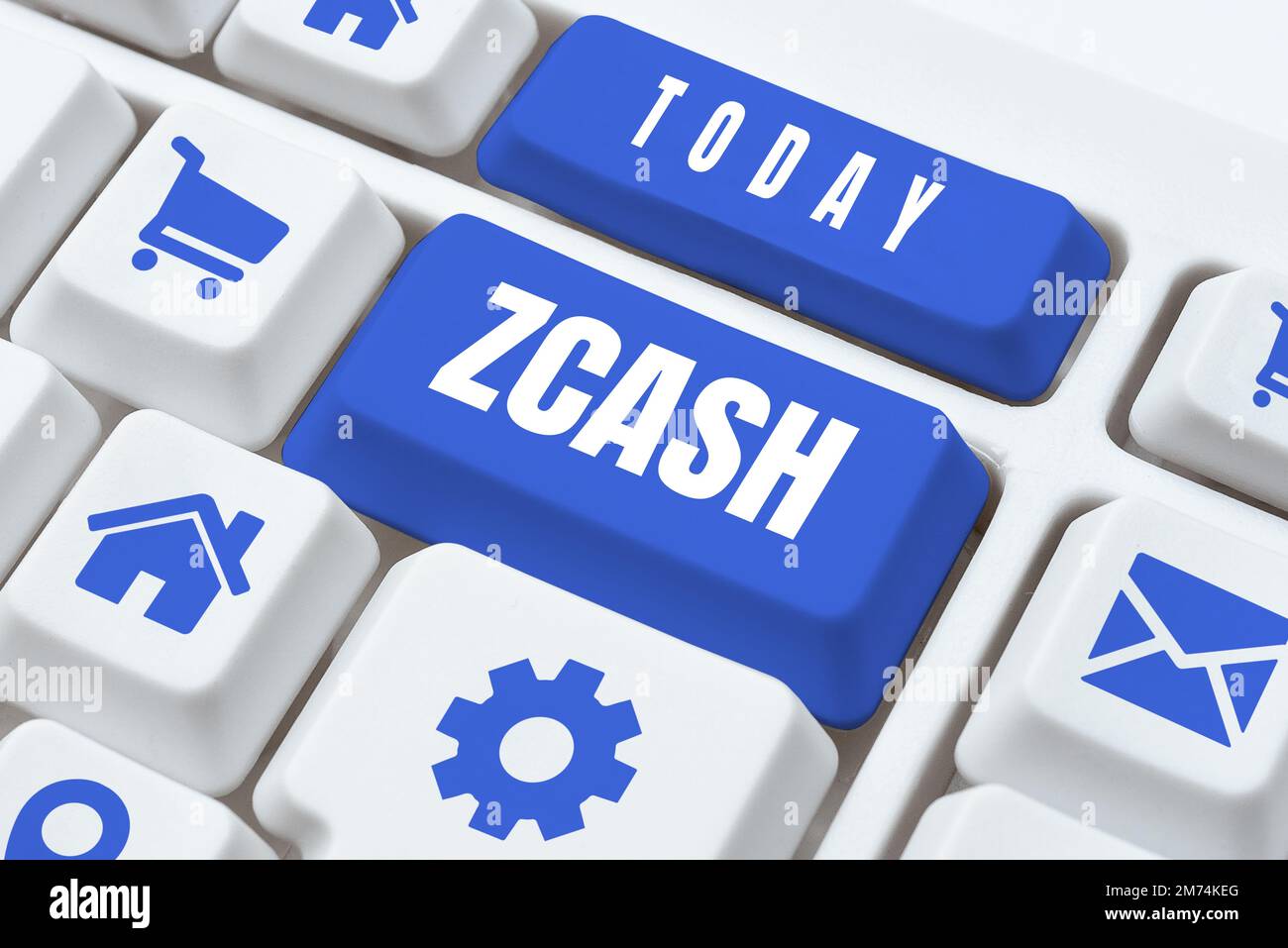 Text sign showing Zcash. Concept meaning cryptocurrency with ...