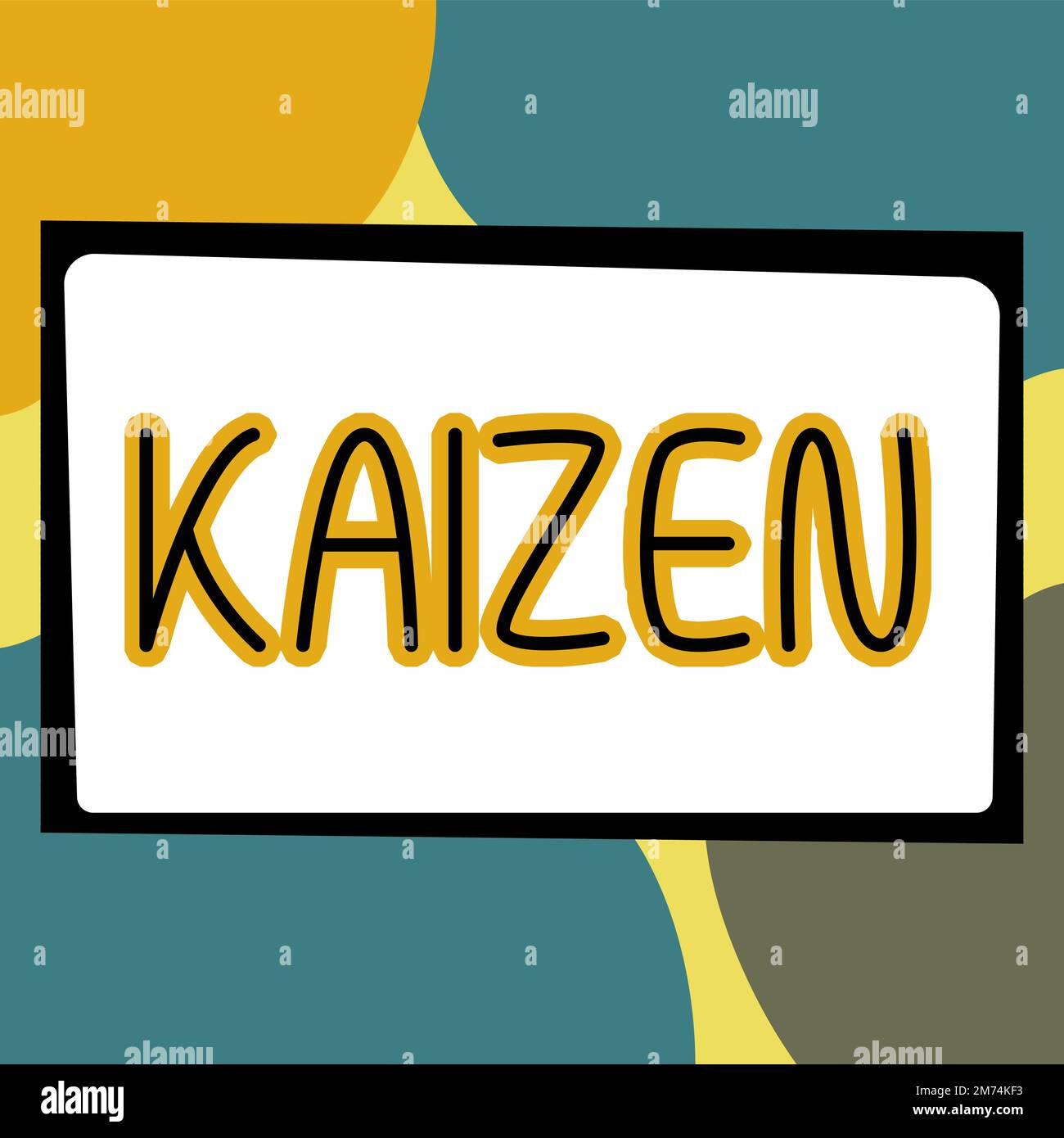 Sign displaying Kaizen. Word for a Japanese business philosophy of ...