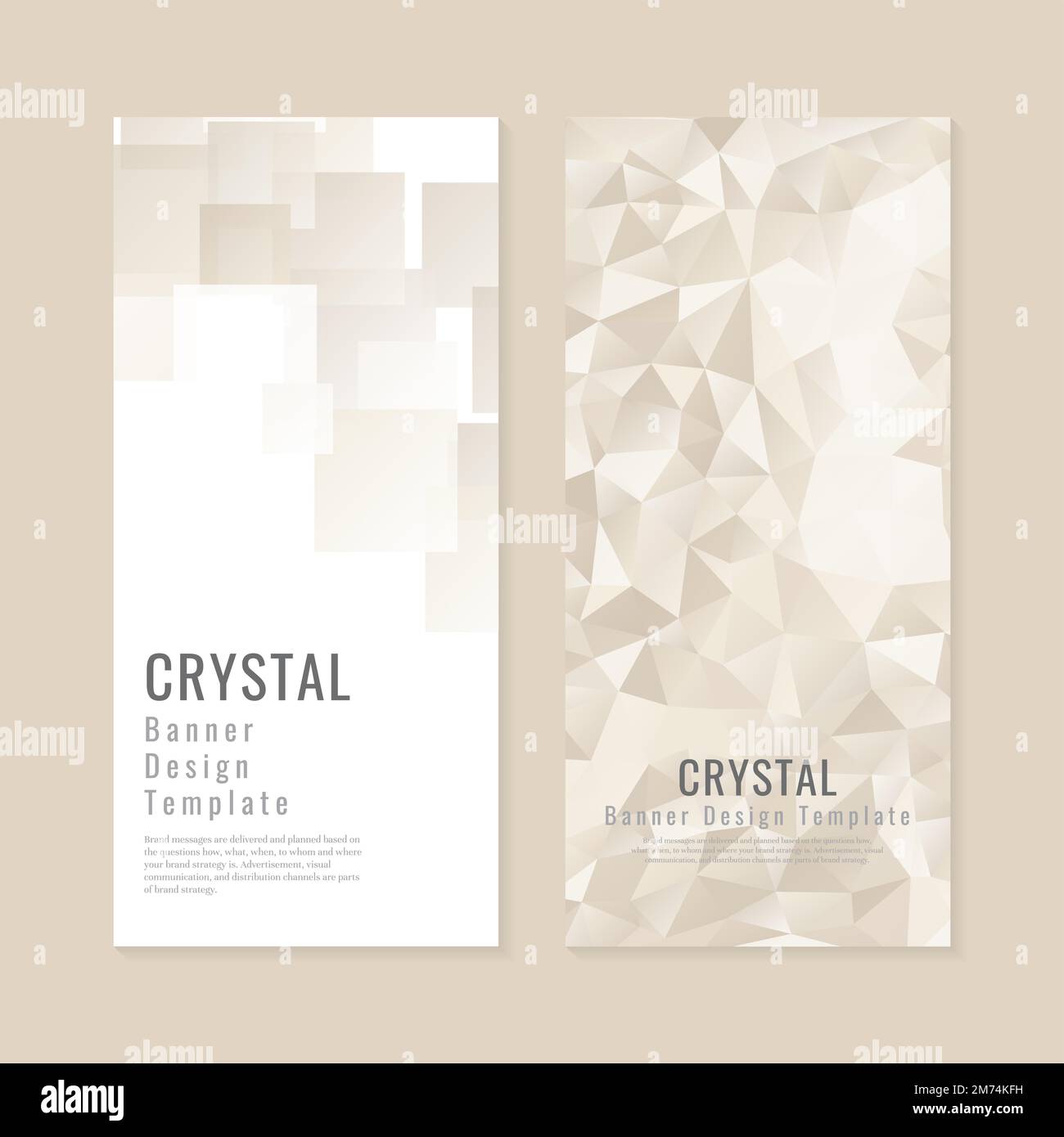 Beige crystal textured banner template vector Stock Vector Image & Art ...