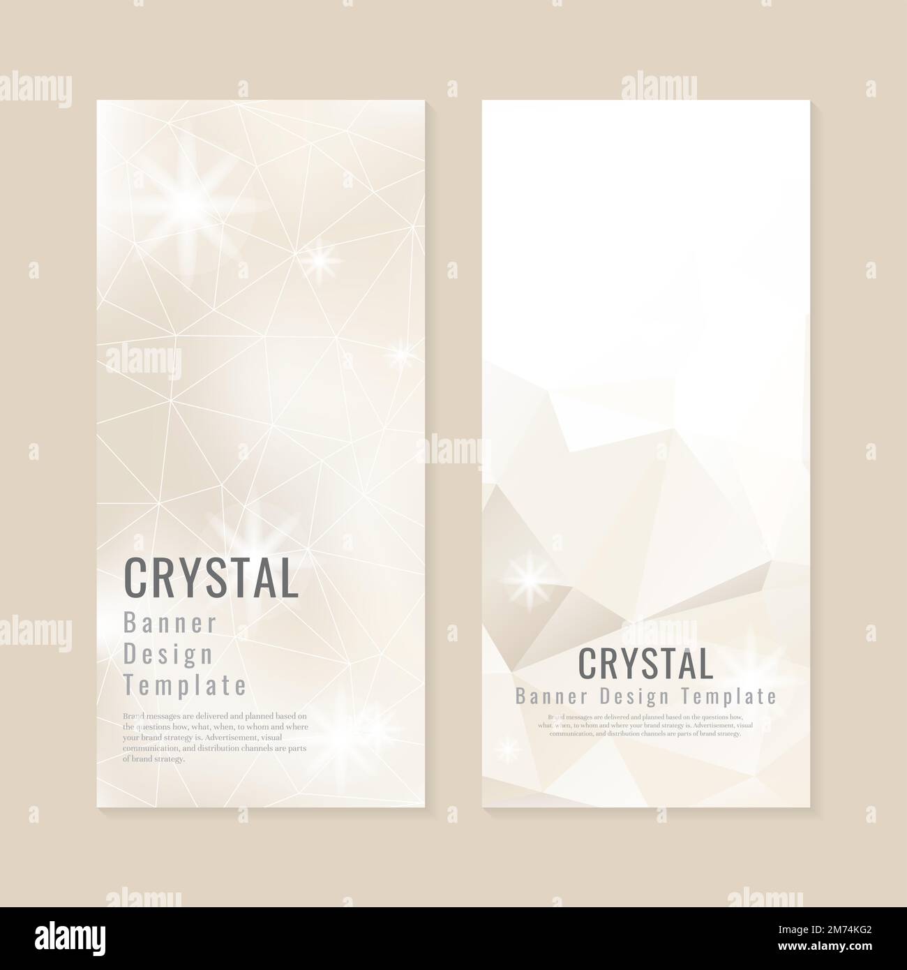 Beige crystal textured banner template vector Stock Vector Image & Art ...