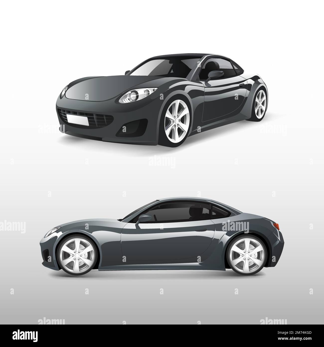 Front view gray side Stock Vector Images - Alamy