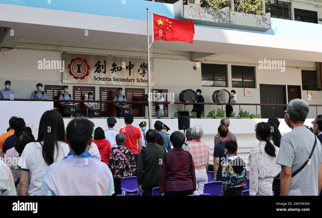 Flag raising at the launch ceremony for Lok Kwan Social ServiceHH ...