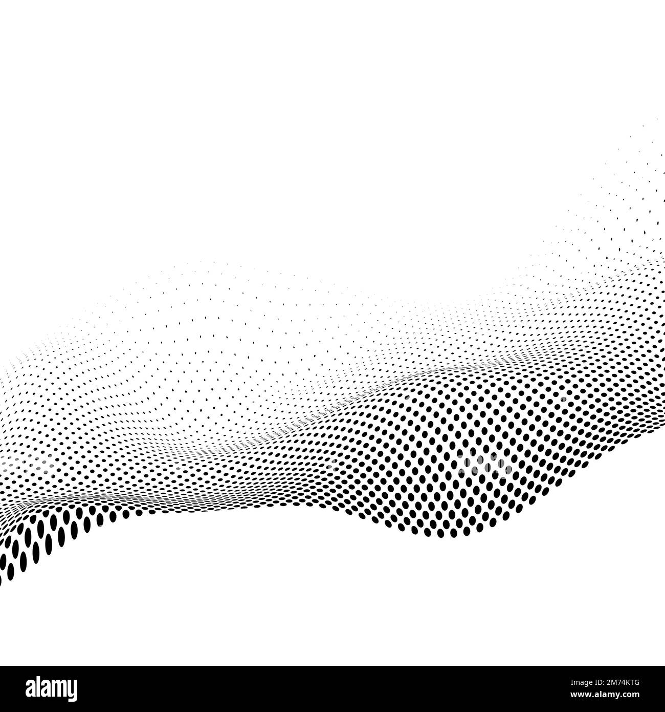 Black and white wavy halftone background vector Stock Vector Image & Art - Alamy