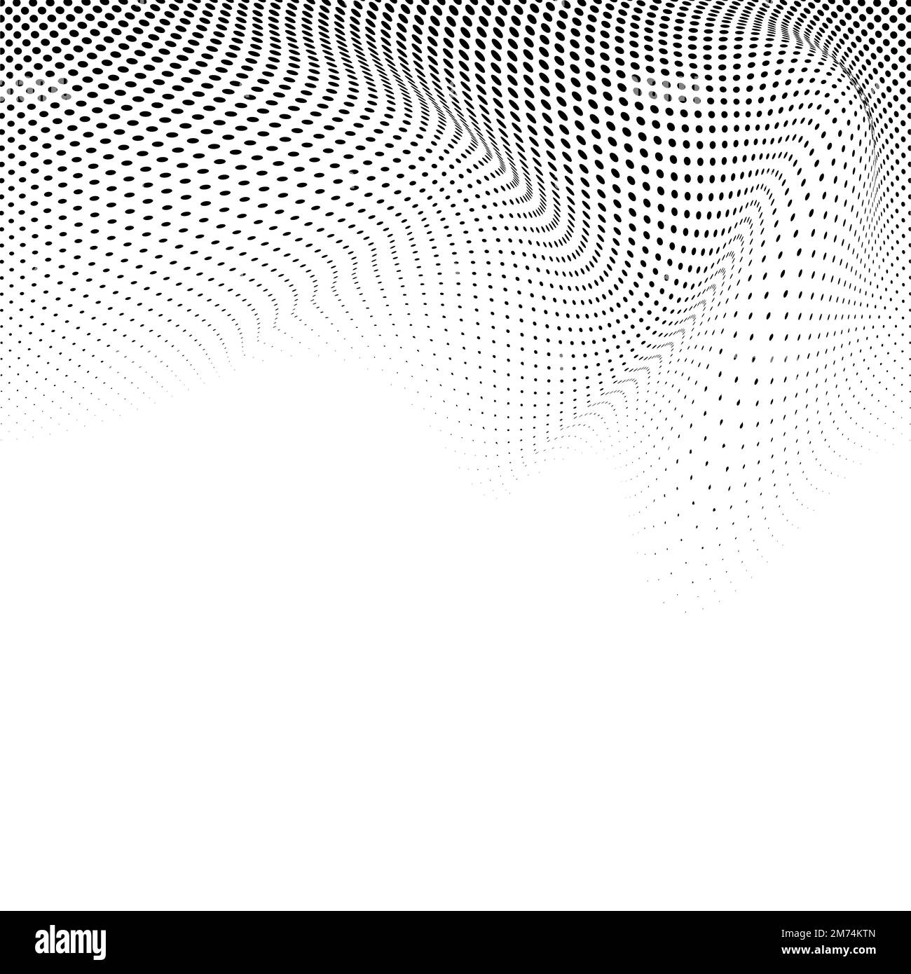Black and white wavy halftone background vector Stock Vector Image & Art - Alamy