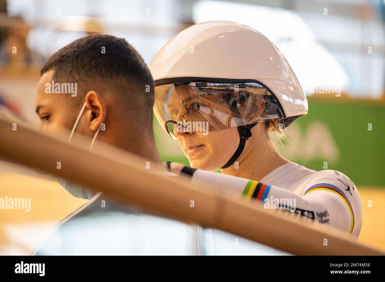 Mathilde Gros, Women's Sprint during the Track Cycling French ...