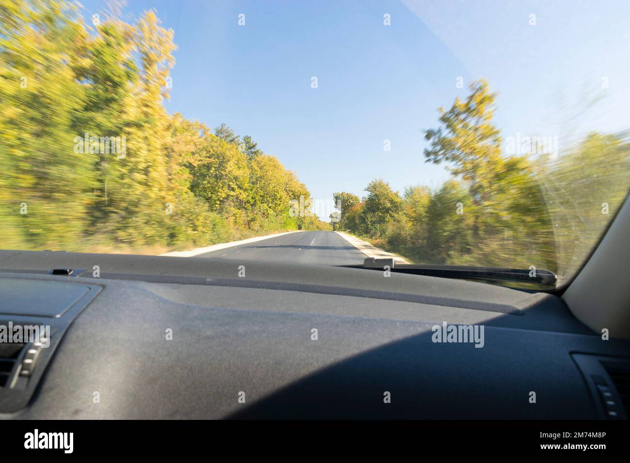 Top down view car driving hi-res stock photography and images - Alamy