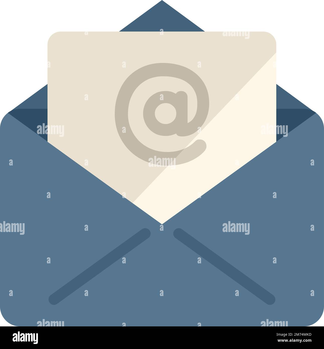 Study mail icon flat vector. Online school. Desk college isolated Stock ...
