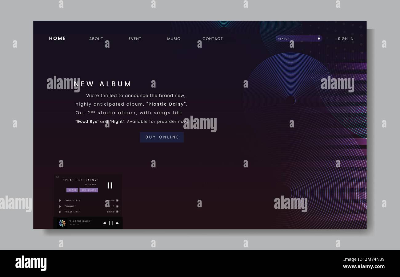 Release album party Stock Vector Images - Alamy