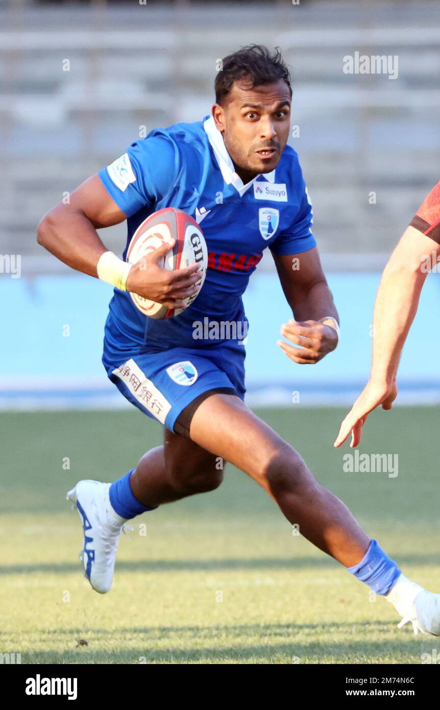 January 7, 2023, Kawasaki, Japan - Shizuoka BlueRevs full back Keagen ...