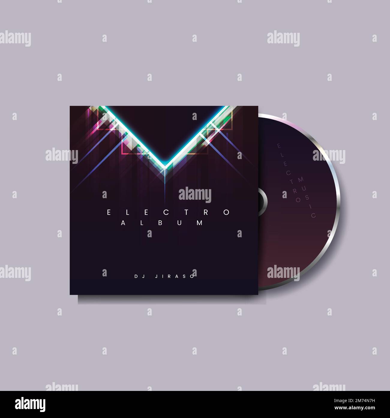 CD case layout design vector Stock Vector Image & Art - Alamy