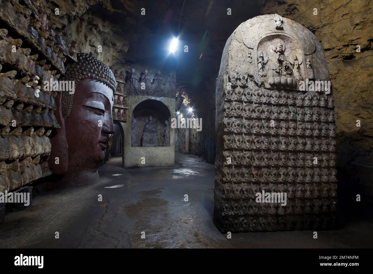 Thousand Buddha Mountain,Wan-fo Cave,Shandong Province,China Stock ...
