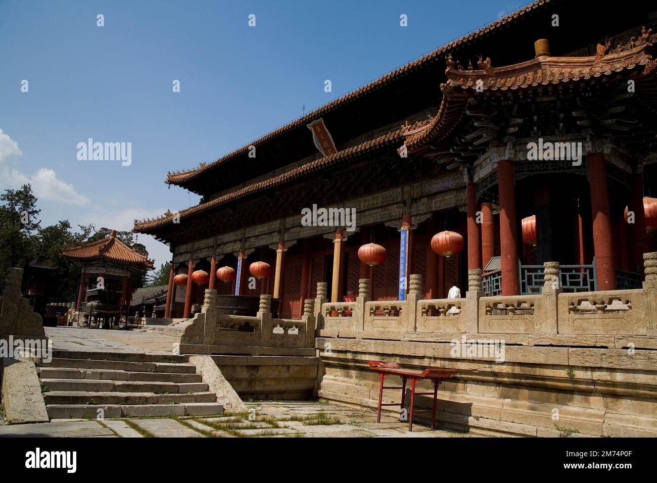View of Dai Temple,Shandong Stock Photo - Alamy