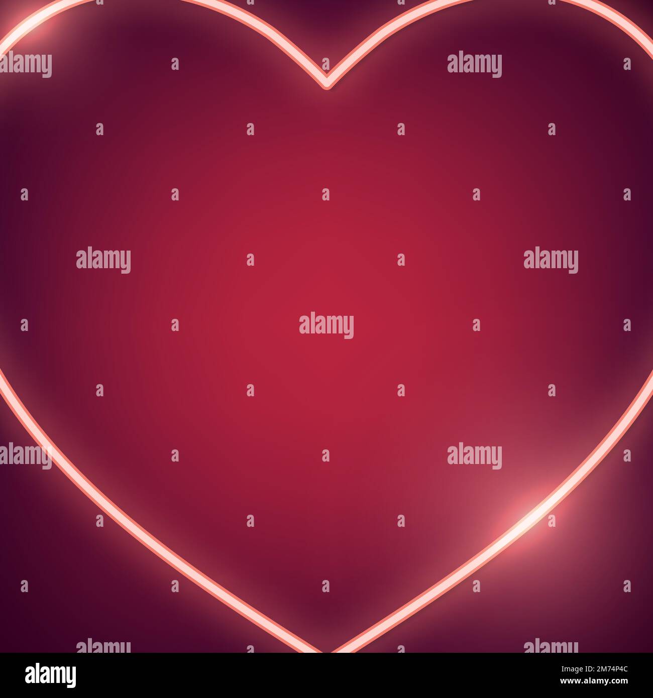 Heart icon neon style glowing Stock Vector Images - Alamy
