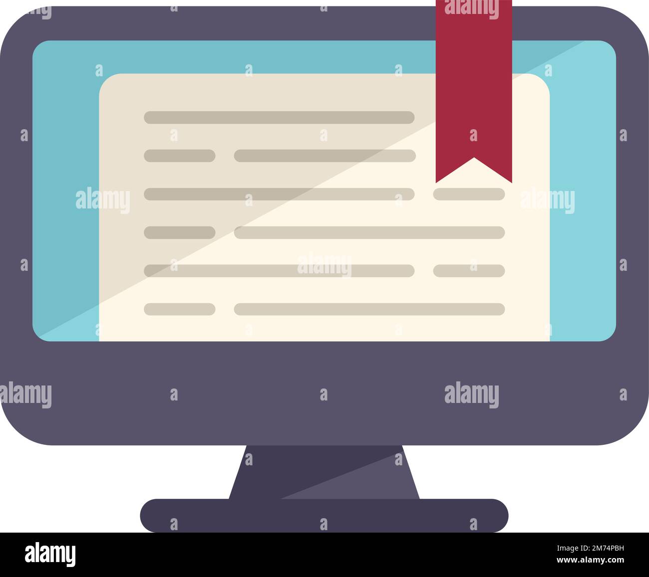 Online reading icon flat vector. Study training. Desk education ...