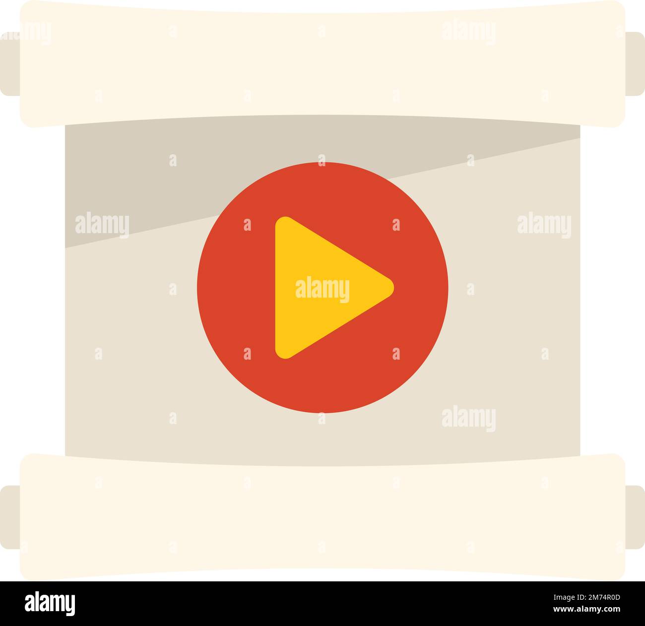 Online audio paper icon flat vector. Desk training. Home education ...