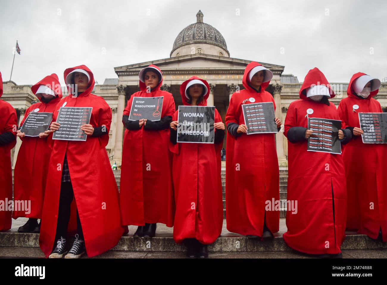 Iranian handmaids tale protest hi-res stock photography and images - Alamy