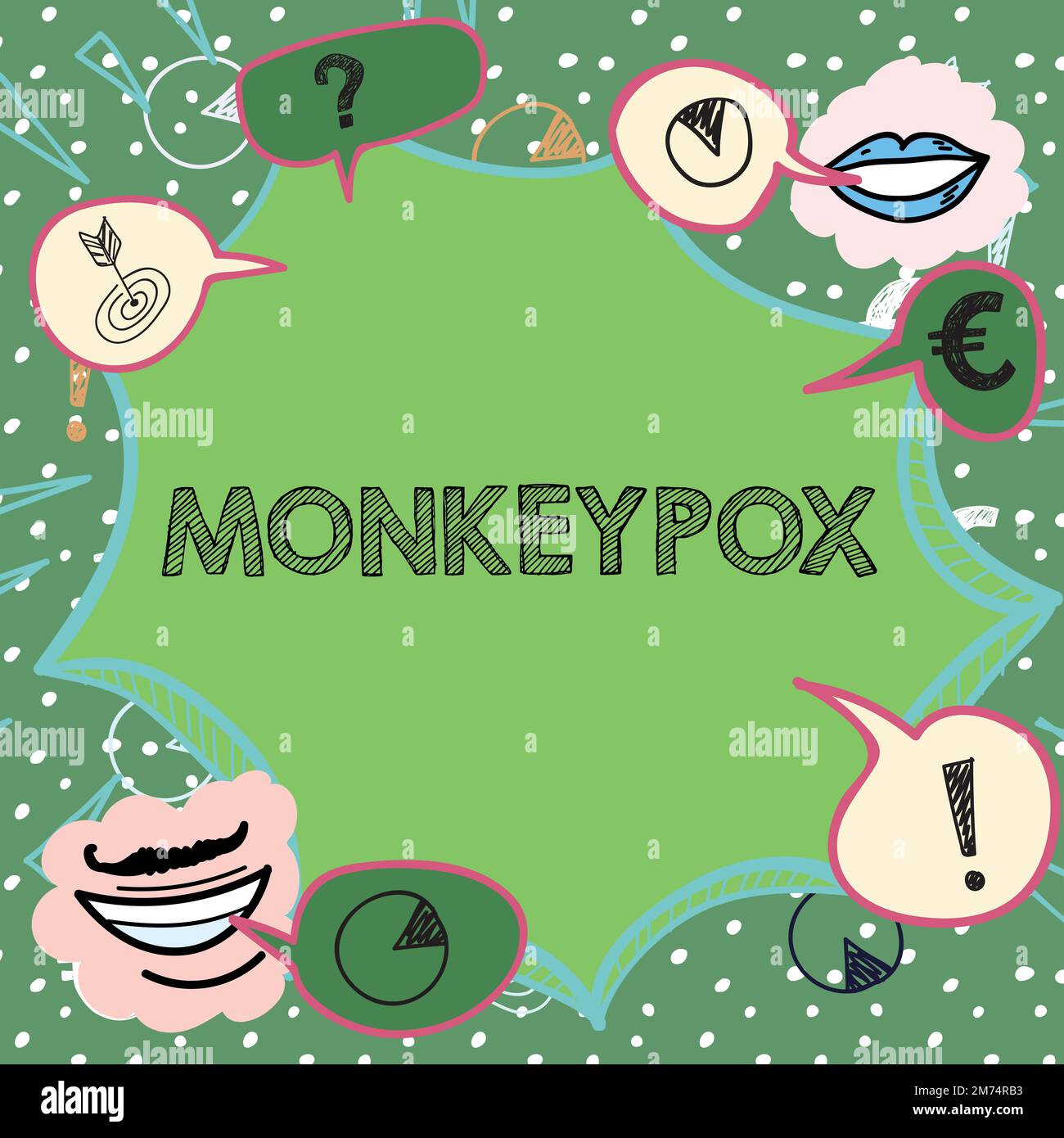 Sign displaying Monkeypox. Conceptual photo poxvirus of Africa caused ...