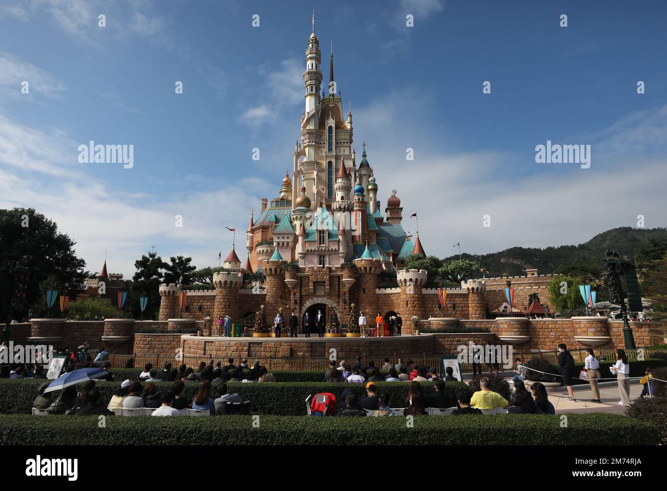 A ceremony held at the Castle of Magical Dreams inside Hong Kong ...