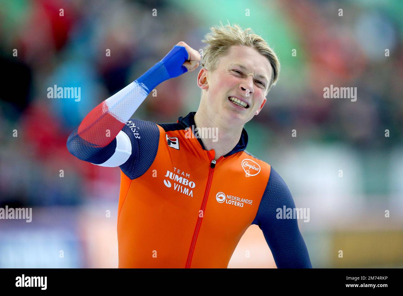 Hamar 20230107.Merijn Scheperkamp from the Netherlands in action under ...