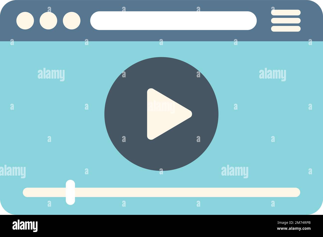 Online web player icon flat vector. Study book. Student class isolated ...