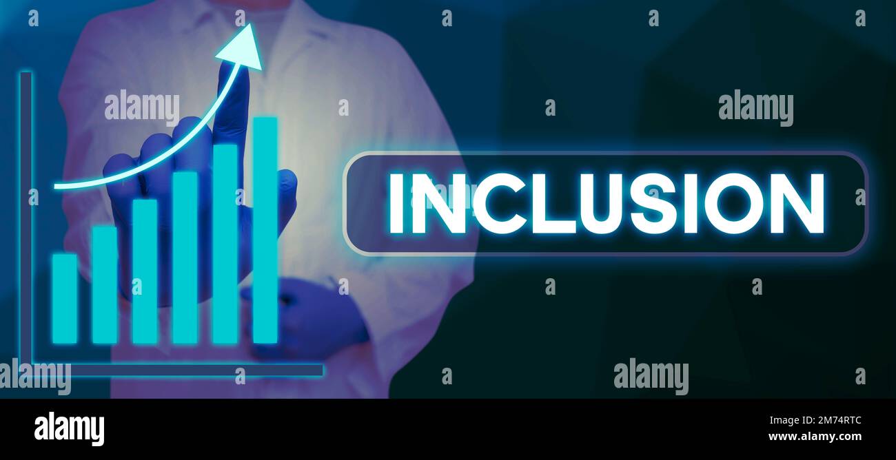 Inspiration showing sign Inclusion. Business concept action state ...